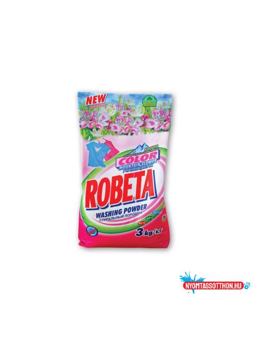 Mosópor 3 Kg 37 Mosás Színes Ruhákhoz Robeta Color Nyomt