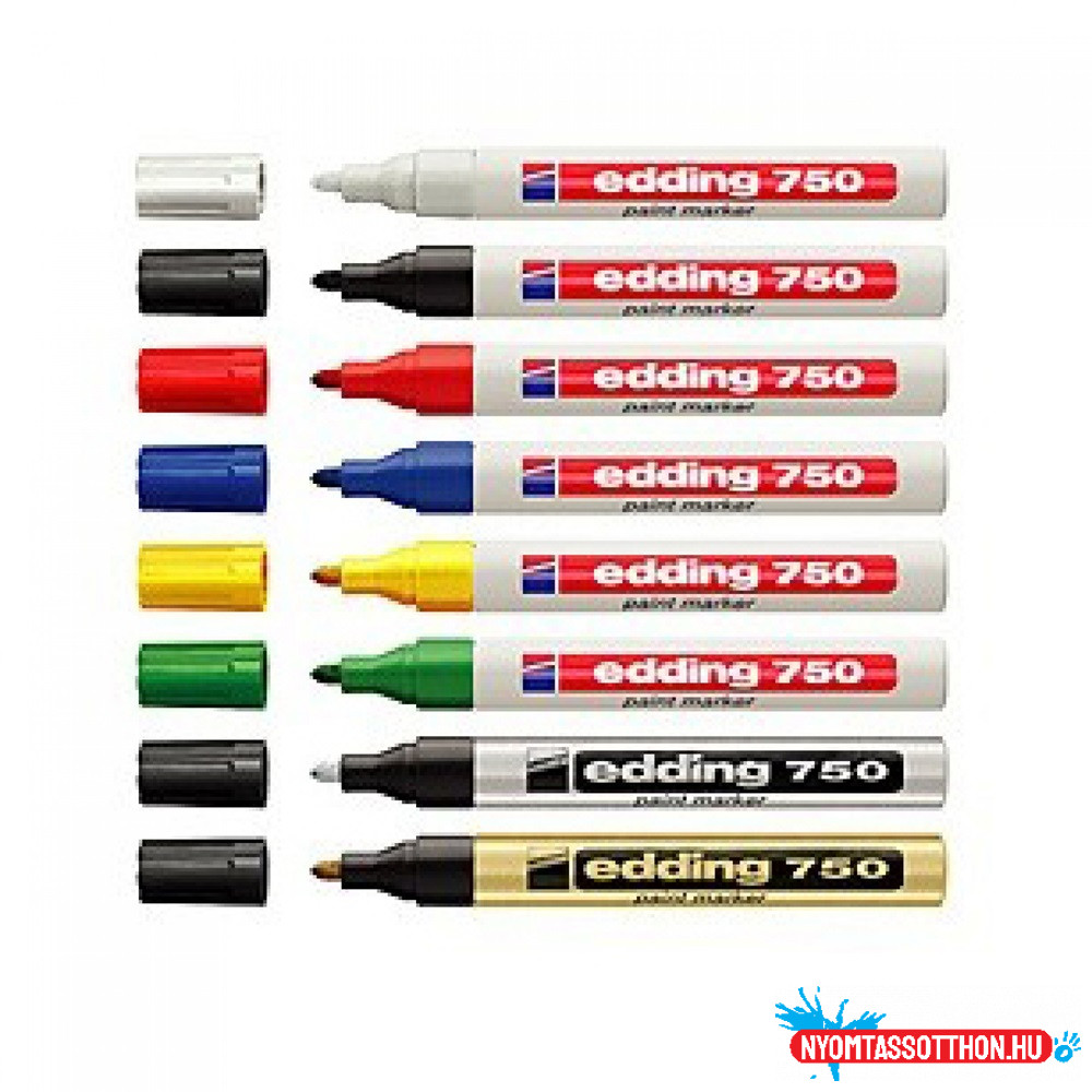 Lakkmarker 2-4mm, kerek Edding 750 zöld - nyomtassotthon.hu
